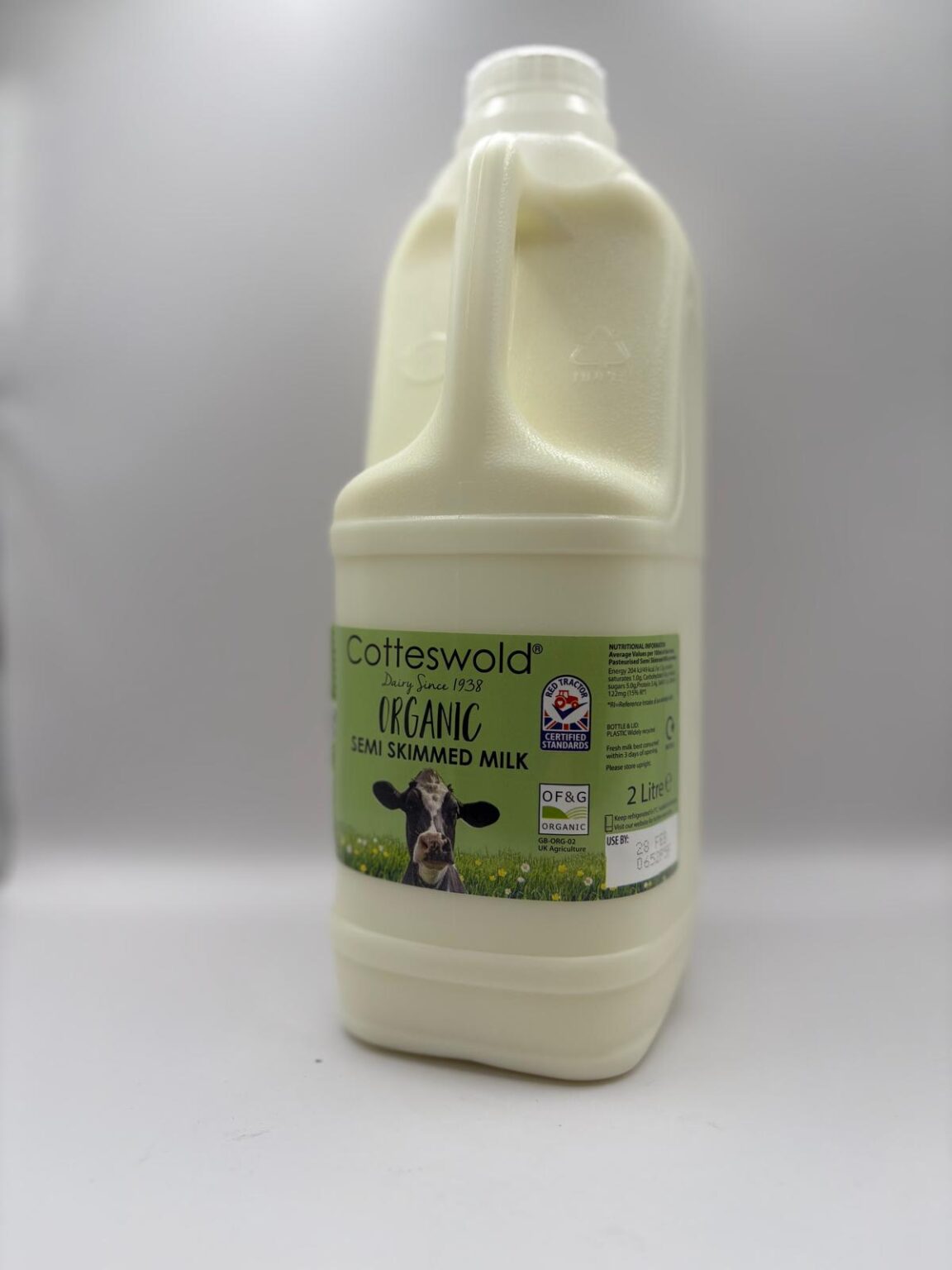 Organic Semi Skimmed 2ltr Poly – Moreton Dairy